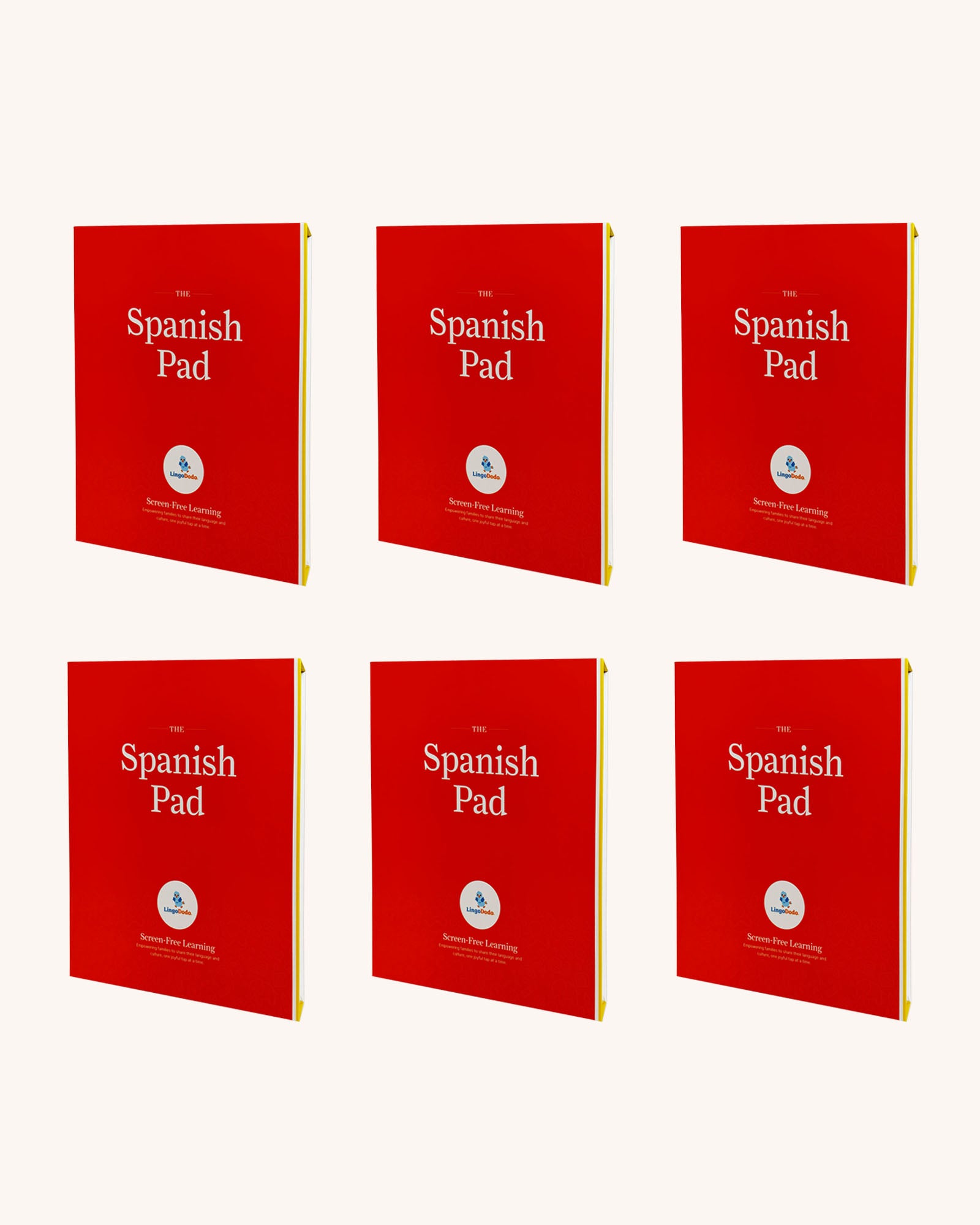 6 Spanish Pads™ Next-Gen PRE-ORDER NOW. SHIPS SEPTEMBER 2026 – LingoDodo