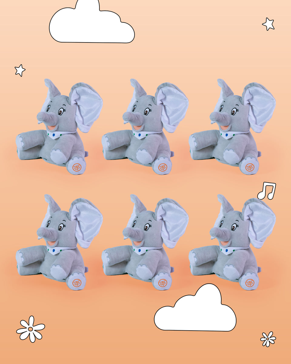 Guddu™ Hindi-speaking Elephant 6 Plush (Friends Pack) Save 29% – LingoDodo